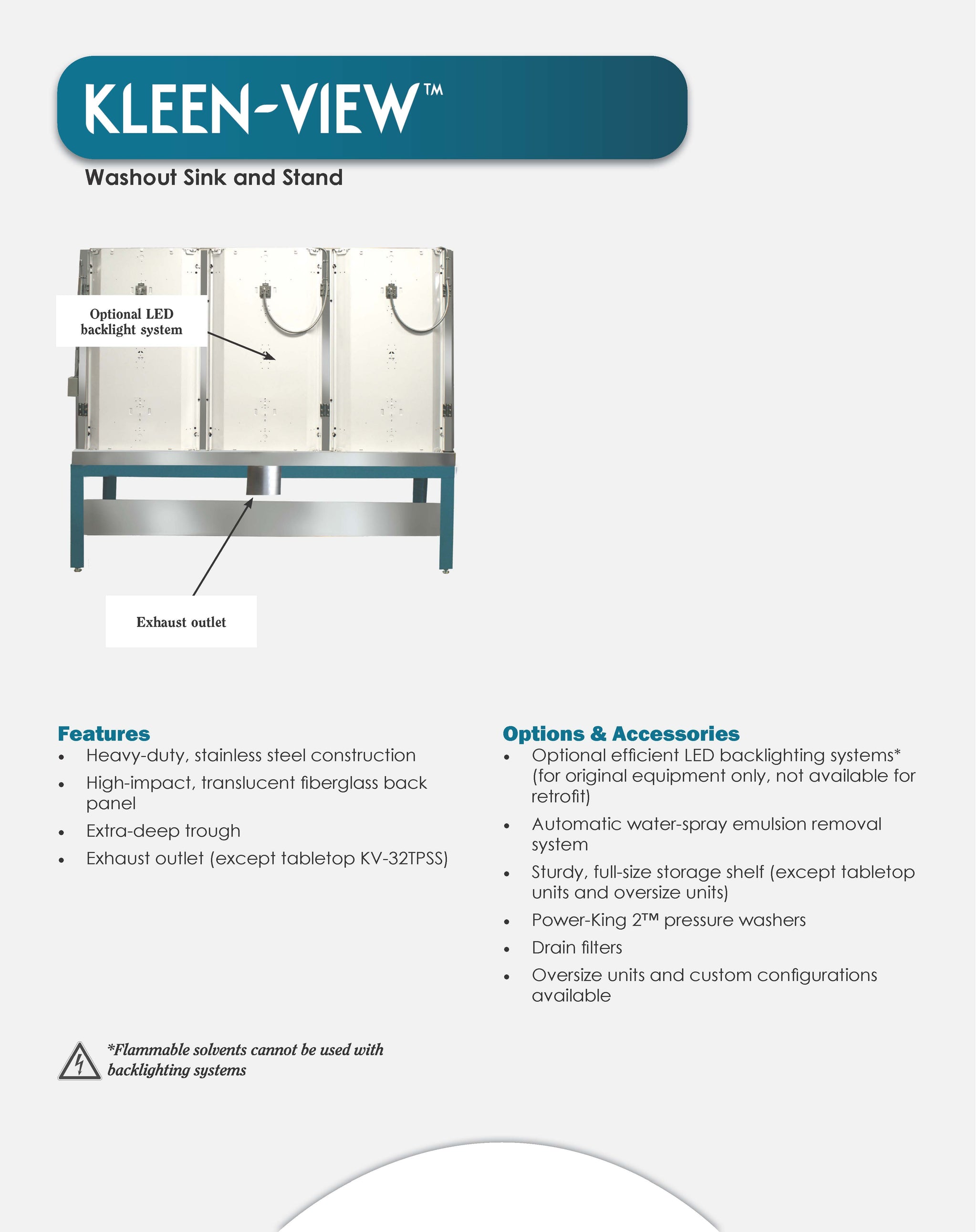 Kleen-View Washout Sink and Stand – blue-ridge-screen-products
