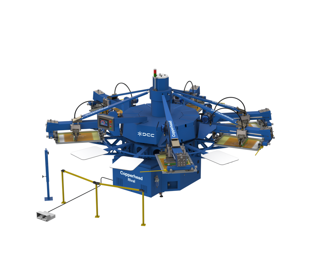 Screen Printing Equipment | DCC Copperhead Screen Print Machines – blue ...